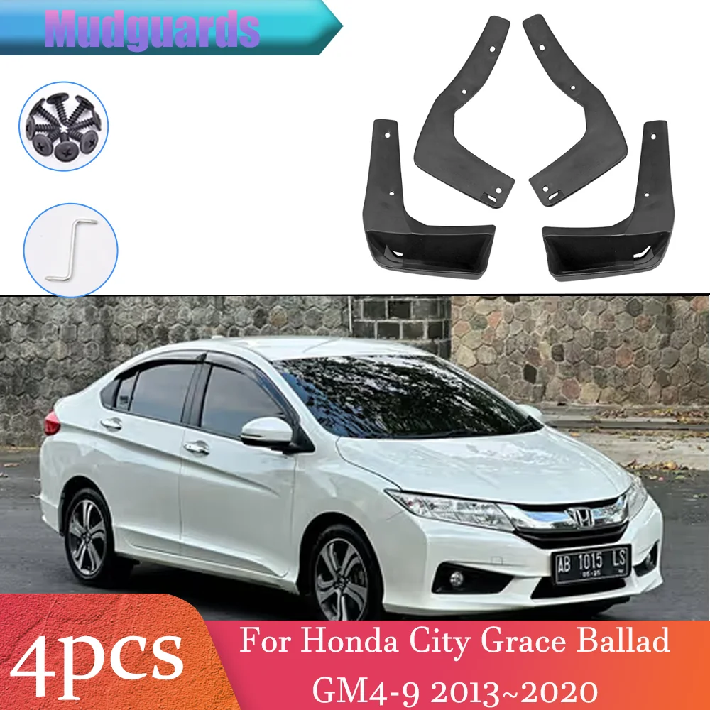 For Honda City Grace Ballad GM4-9 2013~2020 2014 Car Wheel Mudguard ...