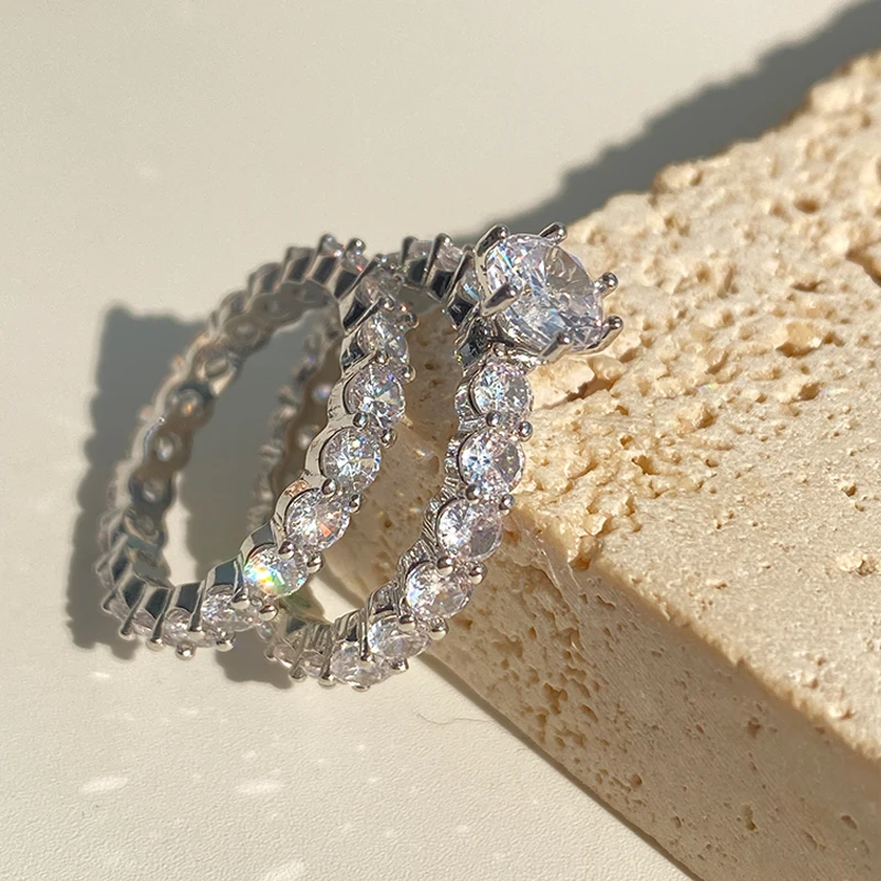 UILZ-Conjunto-de-anillos-de-compromiso-de-princesa-blanca-para-mujer ...