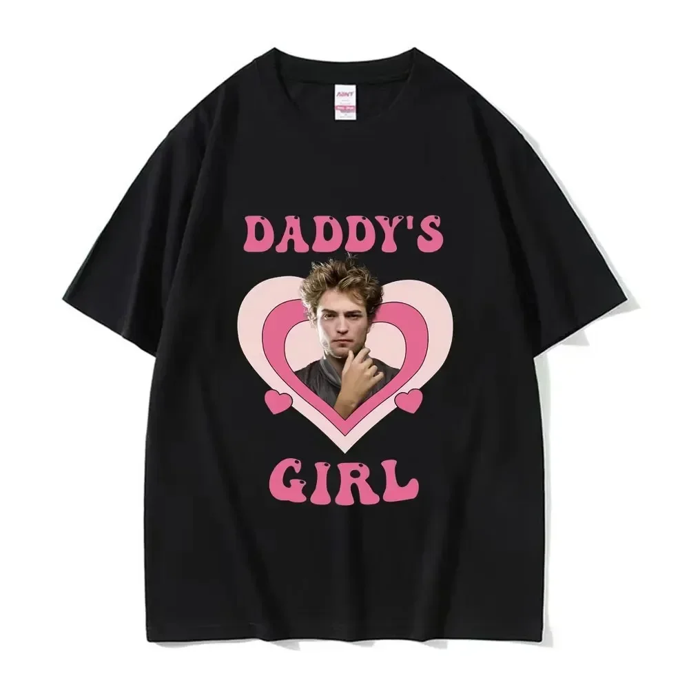 Daddy-s-Girl-Robert-Pattinson-Men-Women-Print-Cotton-T-Shirt-Twilight ...