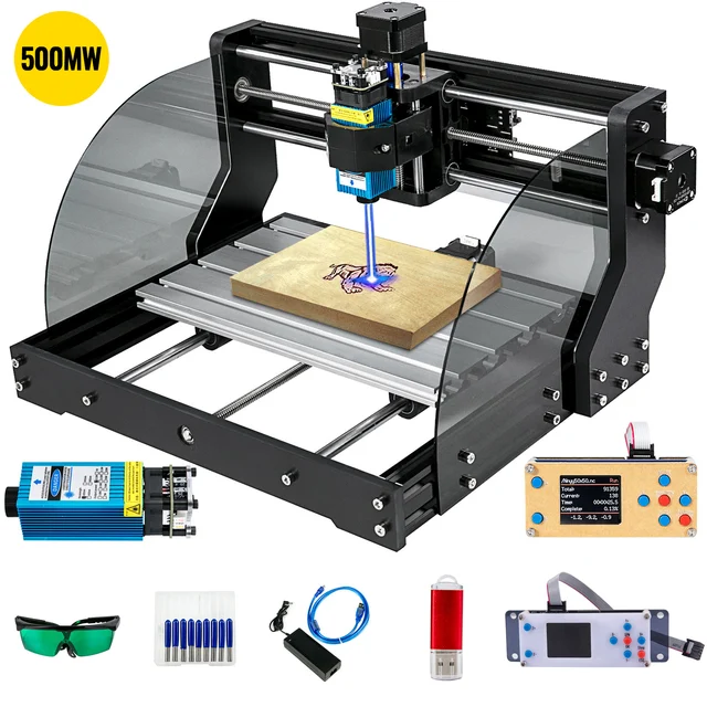 VEVOR CNC 3018 Pro Max DIY Engraving Machine Laser Engraver 3Axis GRBL ...