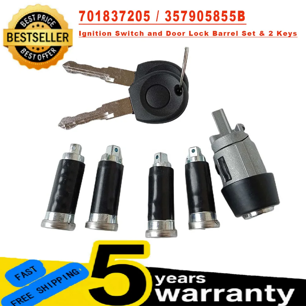 For-VW-T4-Caravelle-MK4-IV-1990-2003-Transporter-Double-Barn-Hardware-1 ...