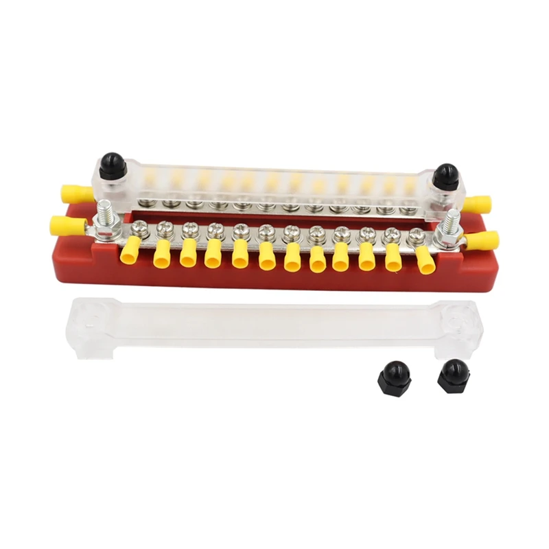 Bus-Line-High-Current-Double-Row-Busbar-With-Transparent-Cover-150A ...