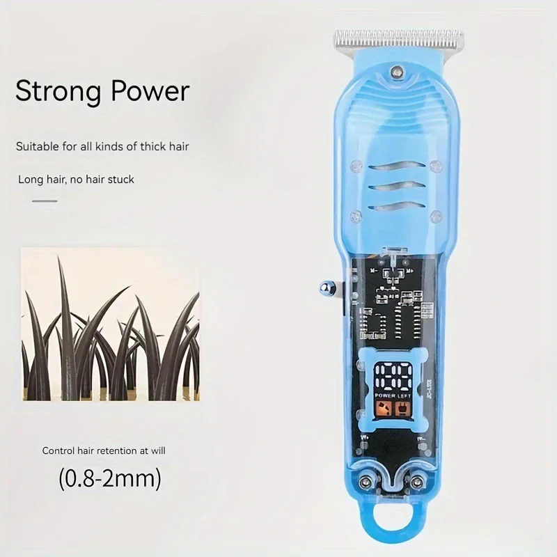 Transparent Body Electric Hair Clipper Professional Trimmer USB ...