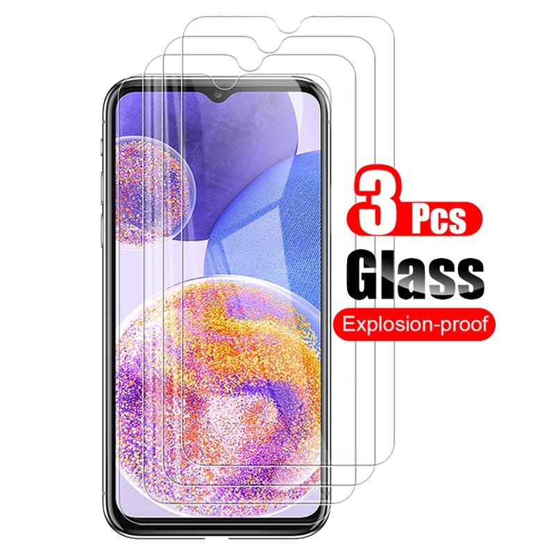 3Pcs Tempered Glass For Samsung Galaxy A23 A22 5G A21 A21s A20 A20s ...
