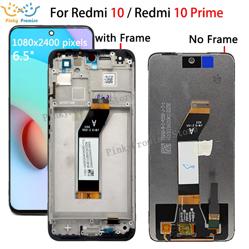 6.5" Original For Xiaomi Redmi 10 21061119AG LCD Display Touch Screen ...