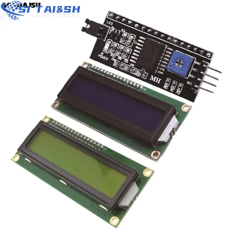 Módulo LCD para arduino 1602, pantalla azul y verde, IIC/I2C 1602, UNO ...