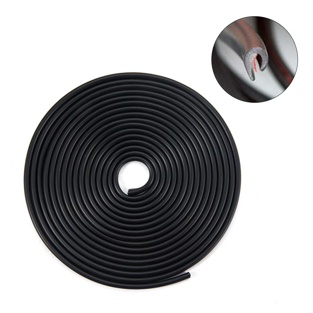U Shape Car Door Moulding Rubber Scratch Protector Strip Edge Guard ...