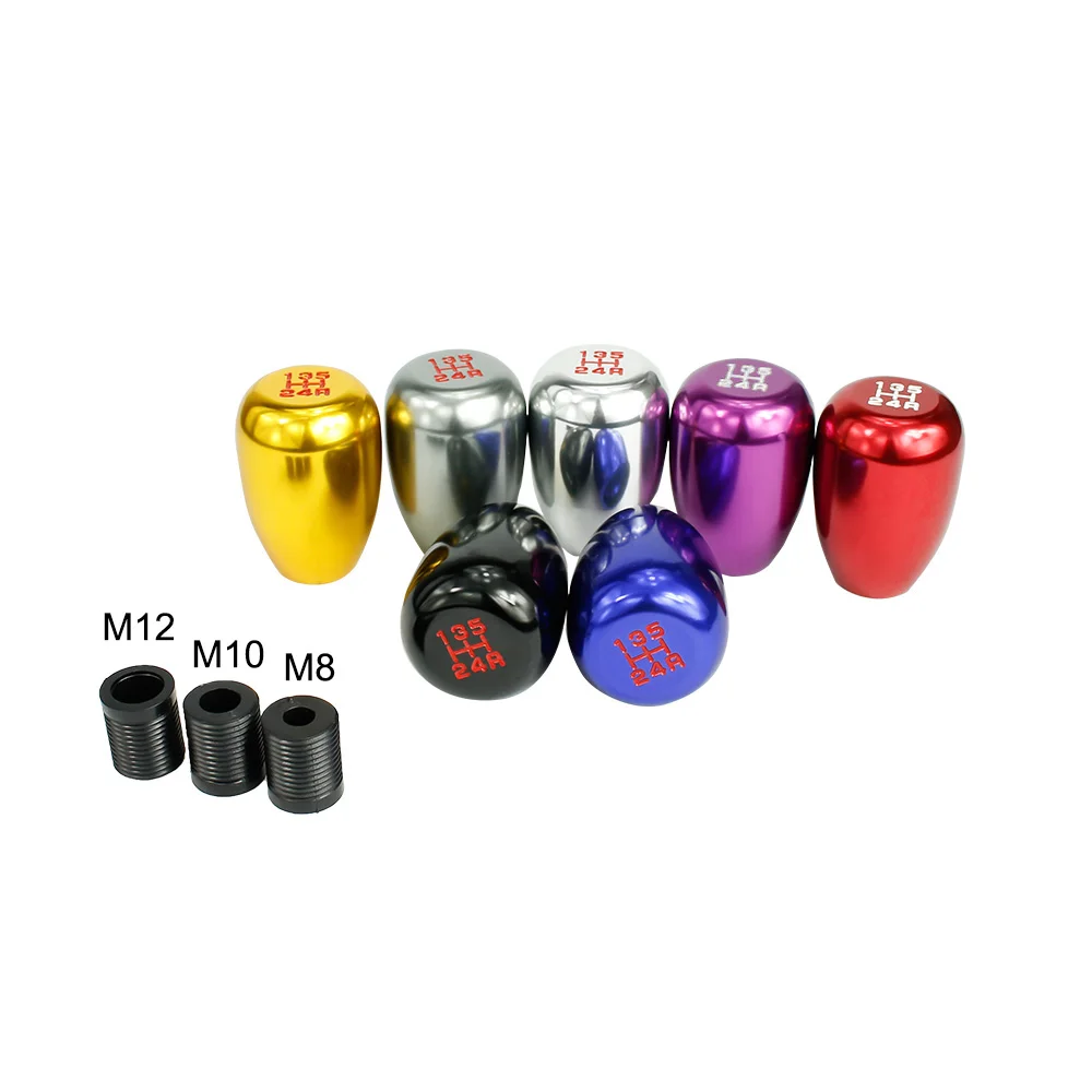 Universal Racing 5 Speed Car Gear Shift Knob For Manual Transmission ...