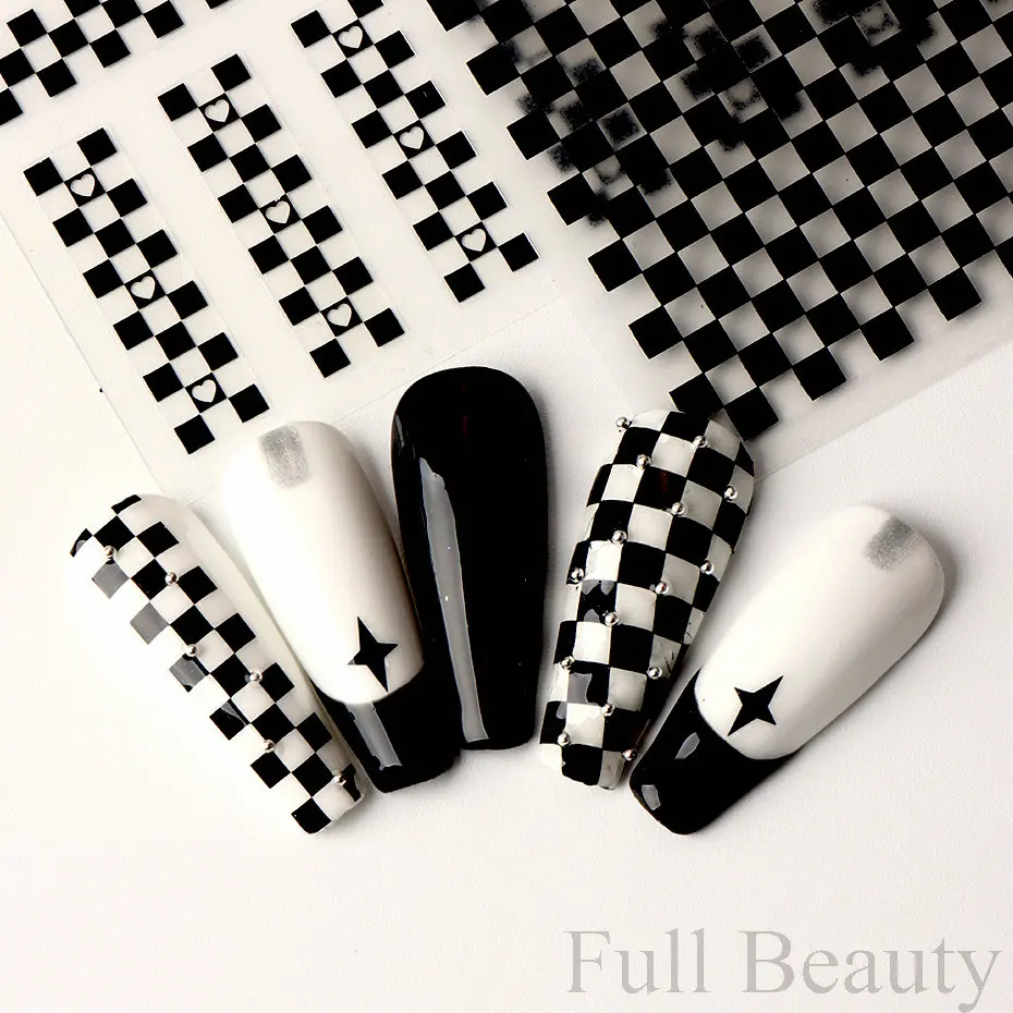 Black And White Checkered Design
