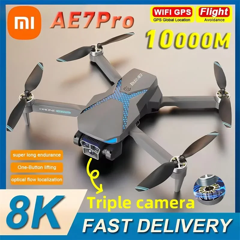 Xiaomi-AE7-Drone-8K-HD-Profesional-Triple-Camera-Aerial-Photography-GPS-FPV-Brushless-Obstacle ...