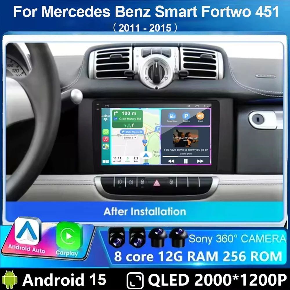 Carplay Android 15 System Car DVD Multimedia Player For Mercedes Benz ...