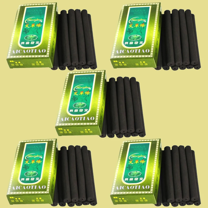 Wholesale 5 Boxes Through Hole Slight Smoke Moxa Stick Wild Wormwood ...