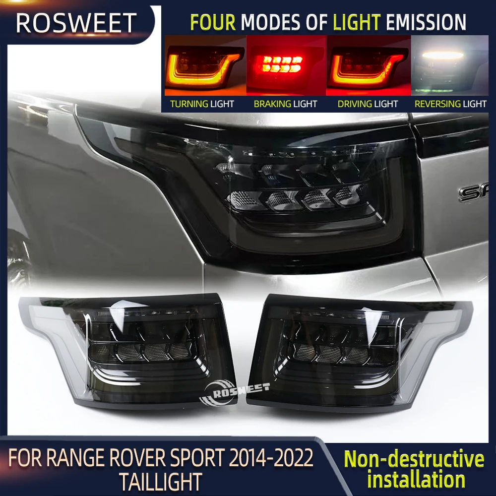 Black-Taillights-For-Land-Rover-Range-Rover-Sport-2014-2022-L494-Car ...