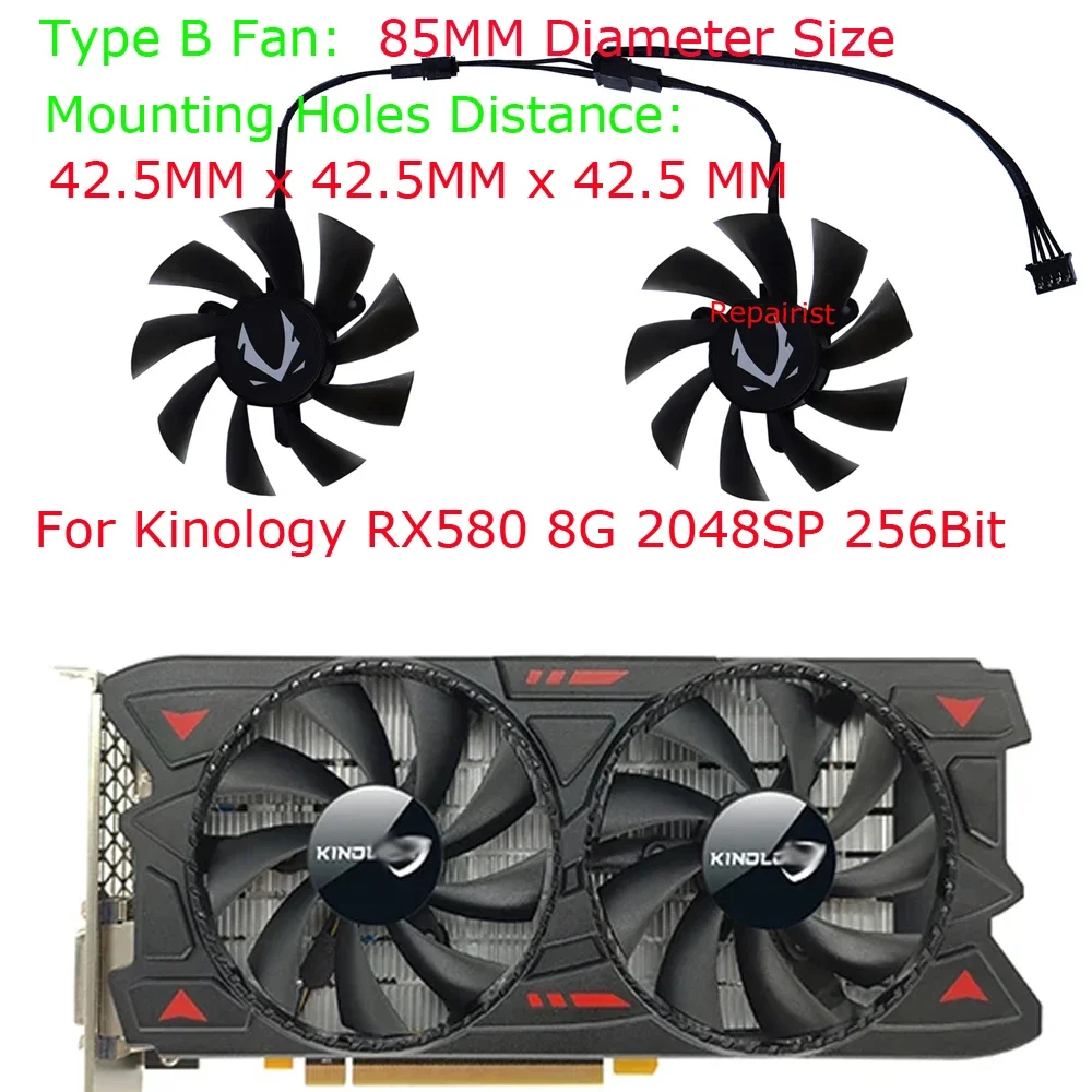 2Pcs-Set-XY-D09015B-Graphics-GPU-Cooler-Video-Card-Fan-For-Kinology ...