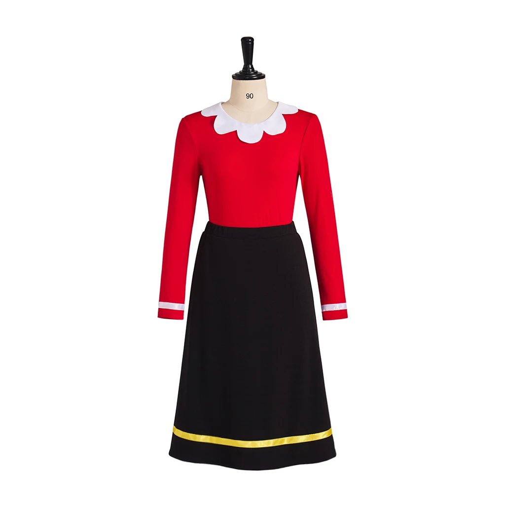 Anime Olive Oyl Cosplay Costume Top Skirt Adult Women Halloween ...
