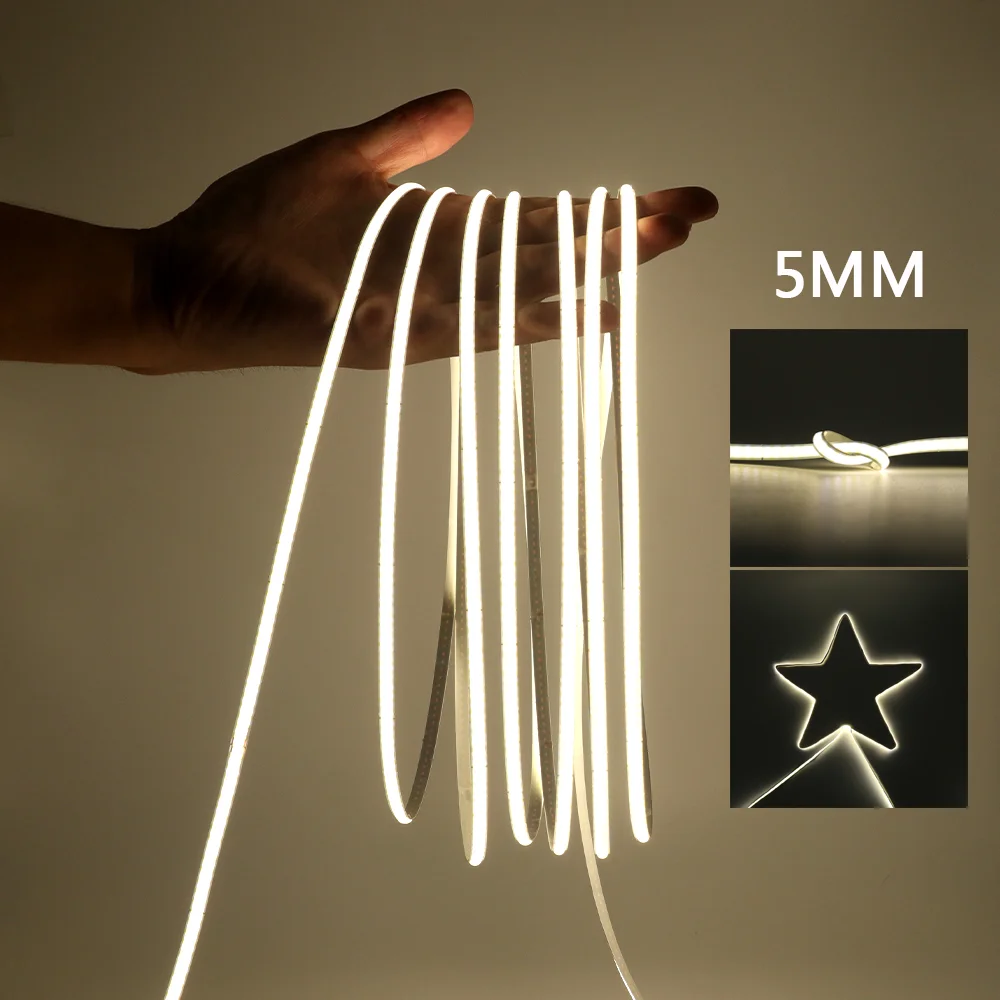 5V-USB-FOB-COB-LED-Strip-320LEDs-m-High-Density-Dimmable-Led-Tape-5mm ...