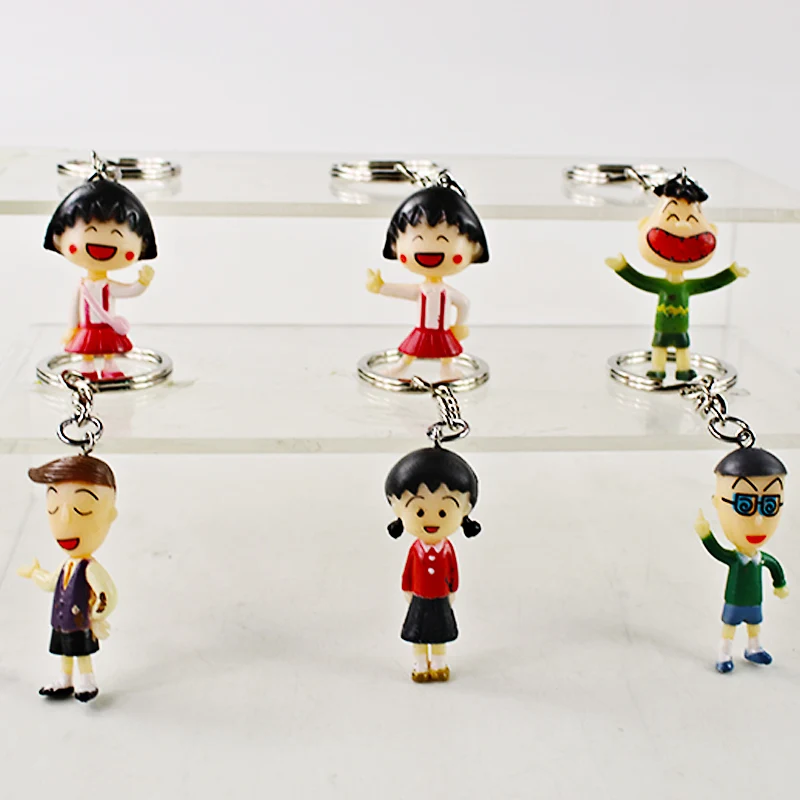 6Pcs/Set Japan Anime Chibi Maruko Chan Cartoon Miniature Figurines ...