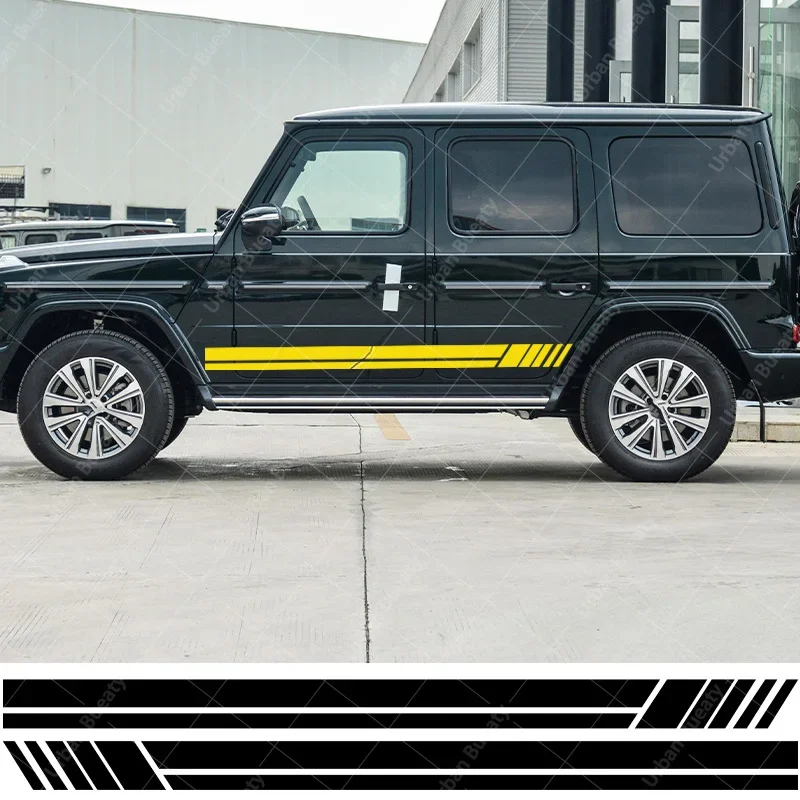 Side-Skirt-Sticker-Racing-Sport-Decals-Stripe-Wraps-Body-Stickers-For ...