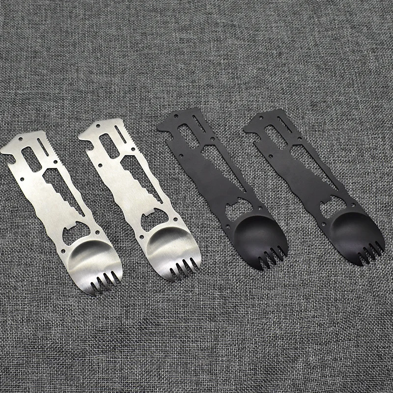 Camp-Spoon-Fold-Spork-Fork-Tableware-Knife-Cutlery-Bottle-Outdoor ...