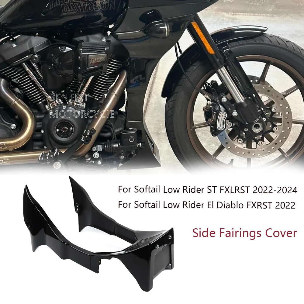Motorcycle-Side-Fairings-Spoilers-Panels-Cover-Kit-Softail-Low-Rider-ST ...