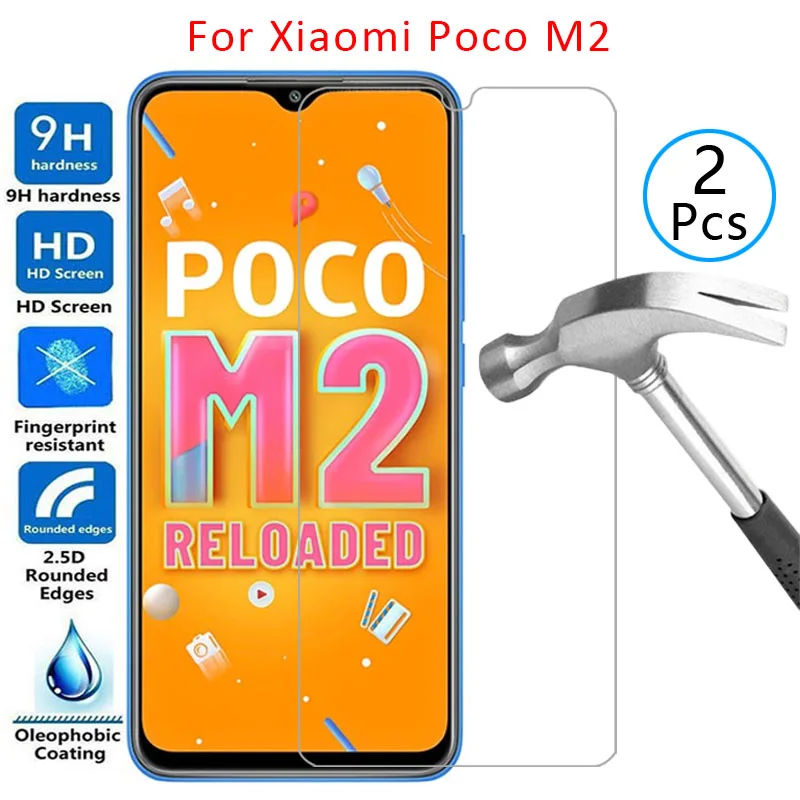 case-for-xiaomi-poco-m2-reloaded-cover-screen-protector-tempered-glass ...
