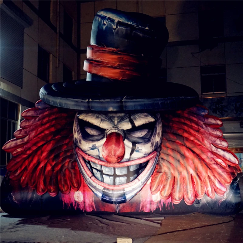 Giant-Inflatable-Clown-Head-For-Halloween-Decoration-Nightclub-Roof ...