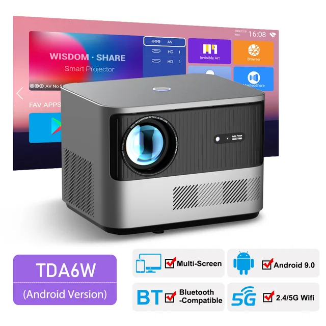 ThundeaL TDA6 Full HD Projector 1080P 2K 4K Video Home Theater Auto ...