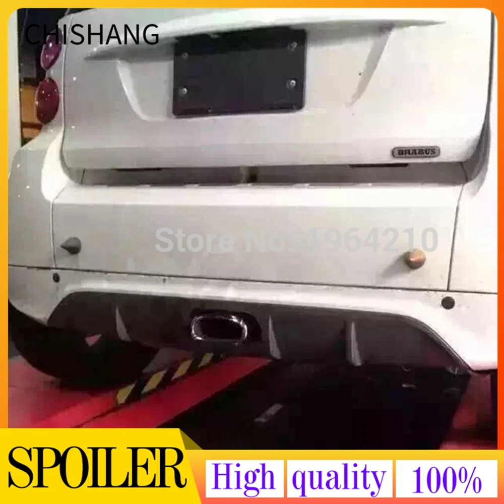 Car-Styling-For-Benz-Smart-fortwo-451-PP-Material-Black-Rear-Spoiler ...