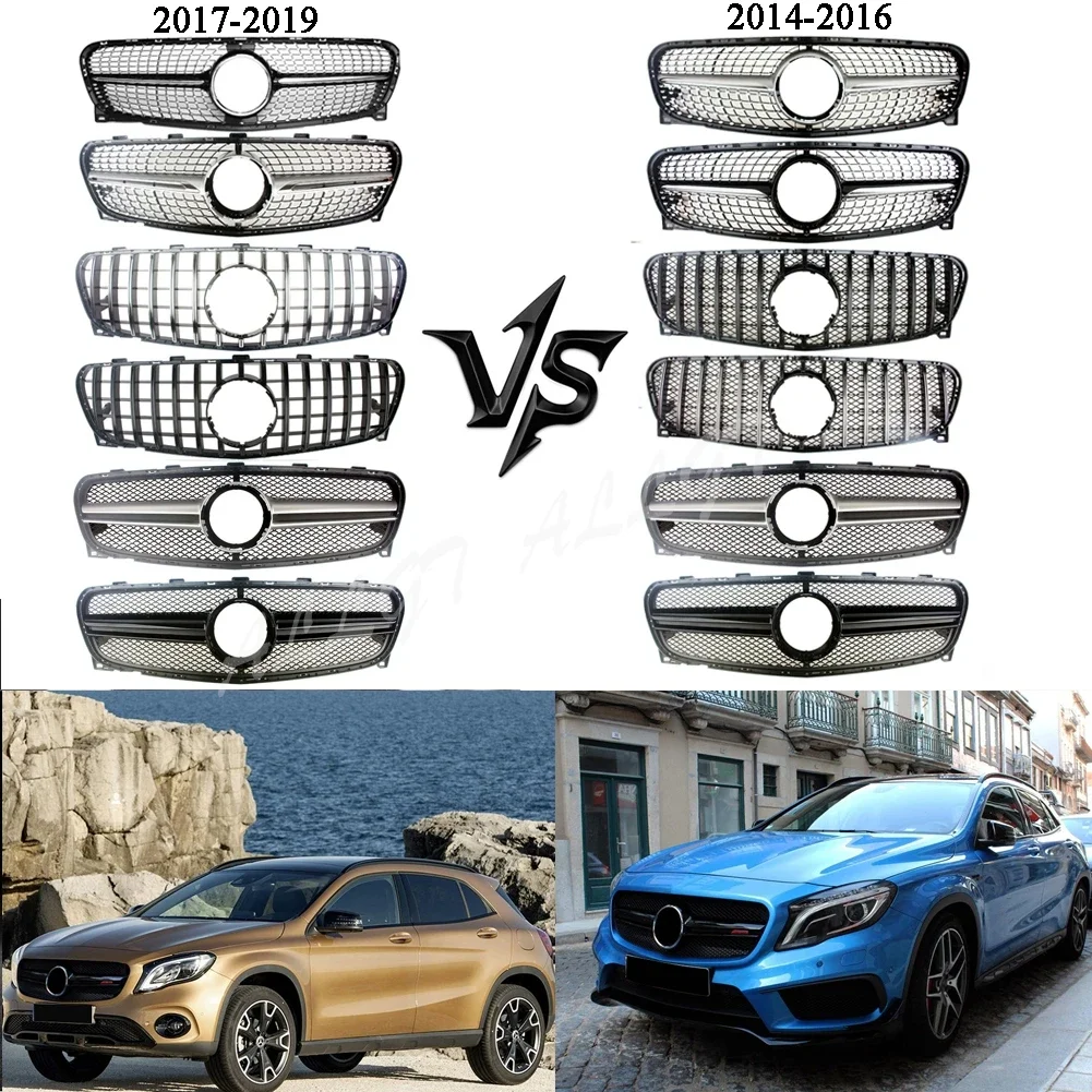 Front-Racing-Billet-Bumper-Grille-Upper-Facelift-Grills-For-Mercedes ...