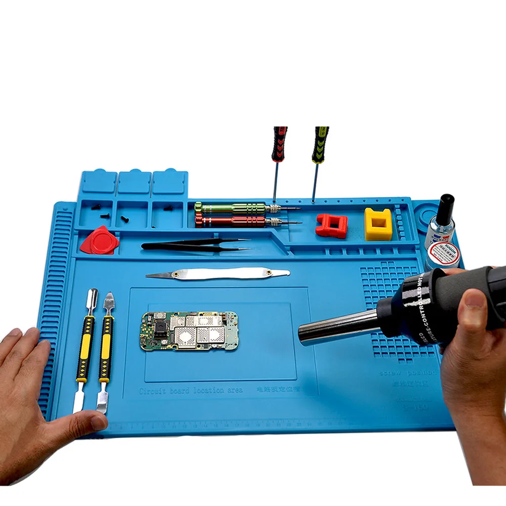 Magnetic-Mat-Silicone-Work-Mat-Soldering-Station-Mat-Heat-Resistant-932 ...