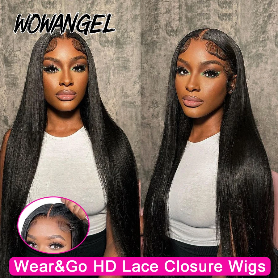 Wow-Angel-Wear-Go-HD-Lace-Closure-Wigs-250-Silk-Straight-Wigs-Glueless ...