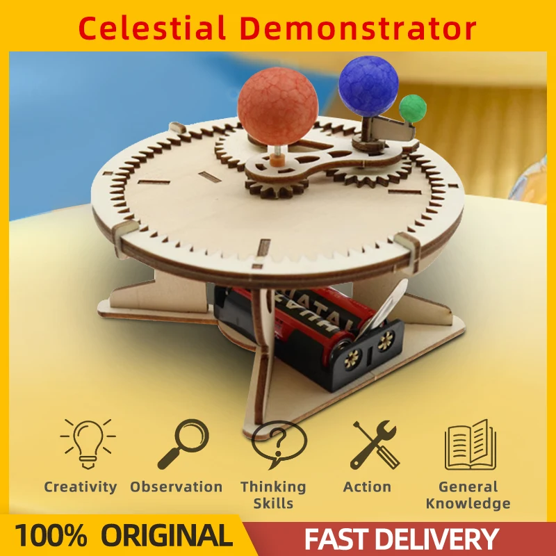 Wooden-Celestial-Demonstrator-Sun-Earth-Moon-Model-Science-Experiment-Small-Production-STEM ...