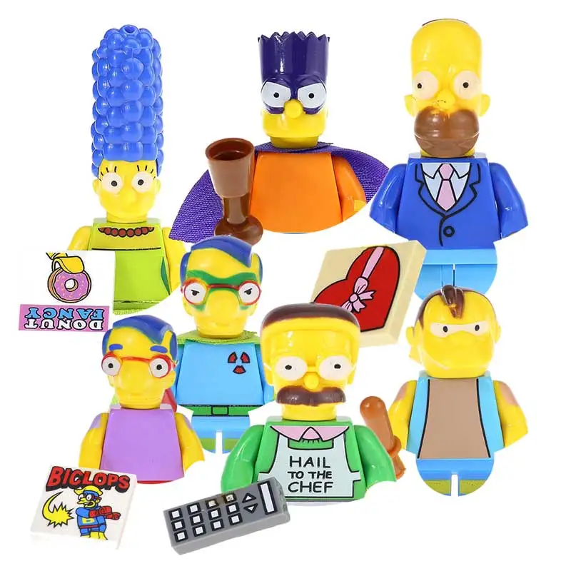 The-Simpsons-Building-Blocks-Homer-Jay-Marge-Nelson-Anime-Cartoon-Mini ...