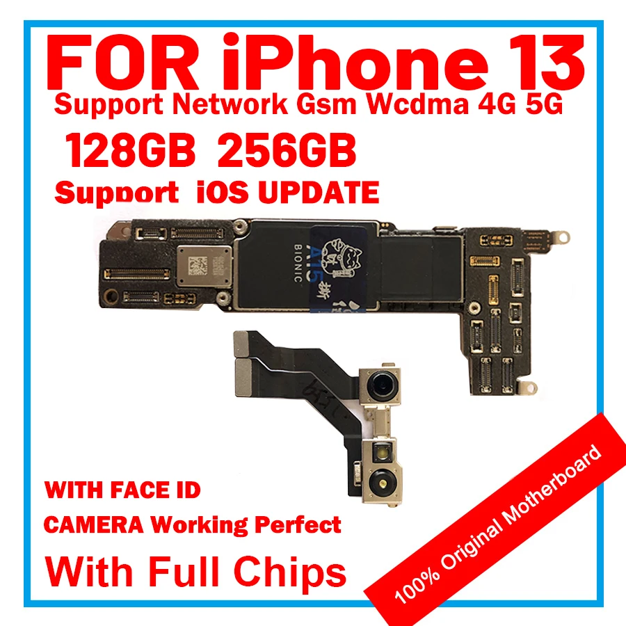Placa base para iPhone 13, placa lógica de actualización completa ...