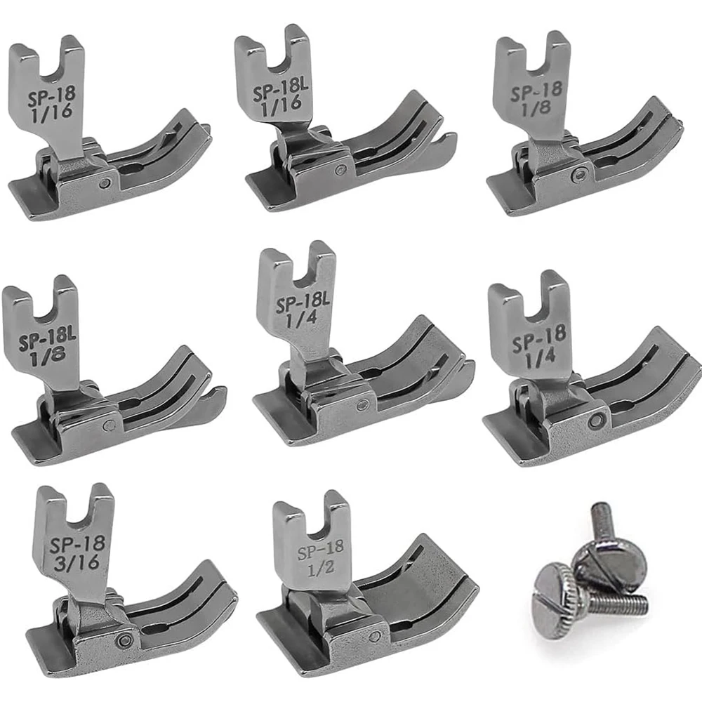 8-PCS-Hinged-Presser-Foot-with-Right-Left-Guide-SP-18-With-2-Screws-For ...