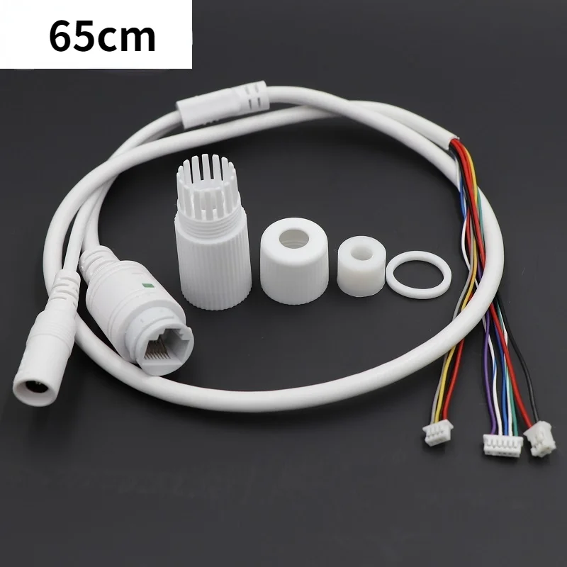 CCTV POE IP network Camera PCB Module video power cable Withe, 65cm ...