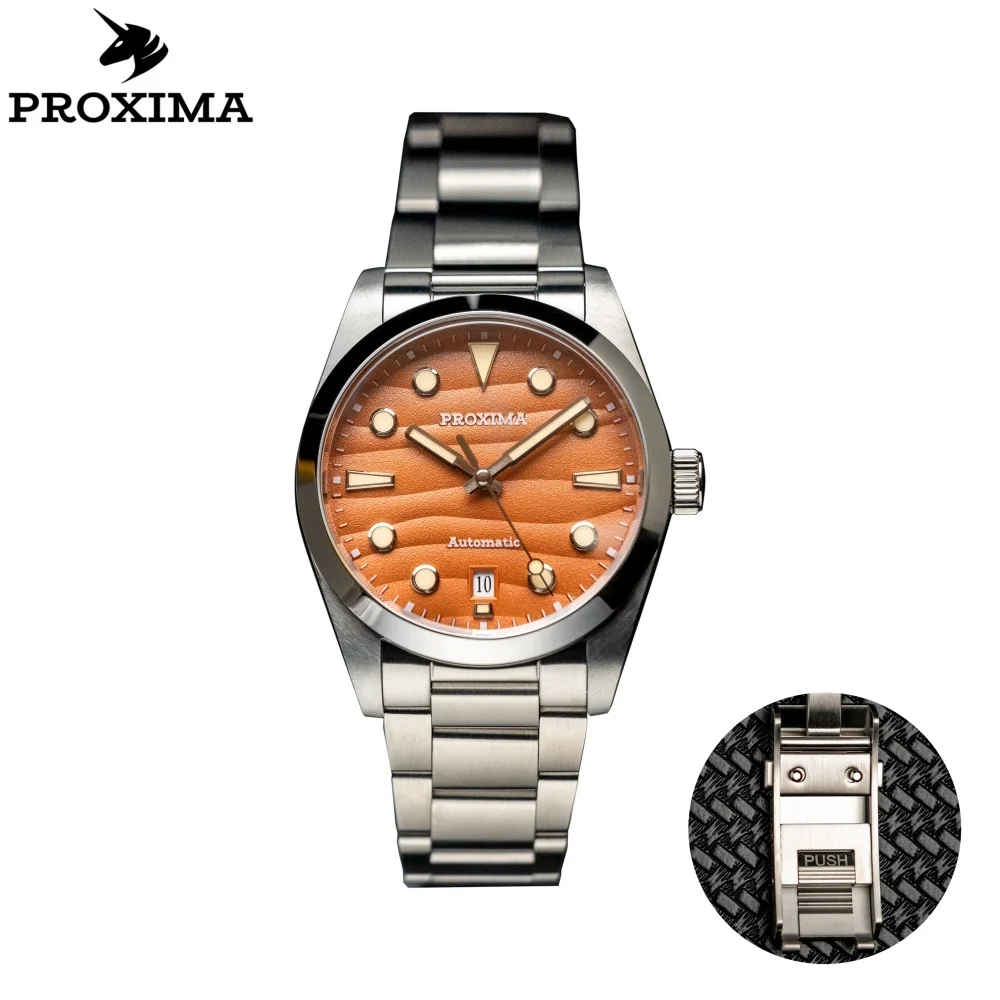 Proxima-37mm-Vintage-Men-Wristwatches-PT5000-Movement-Desert-Texture ...