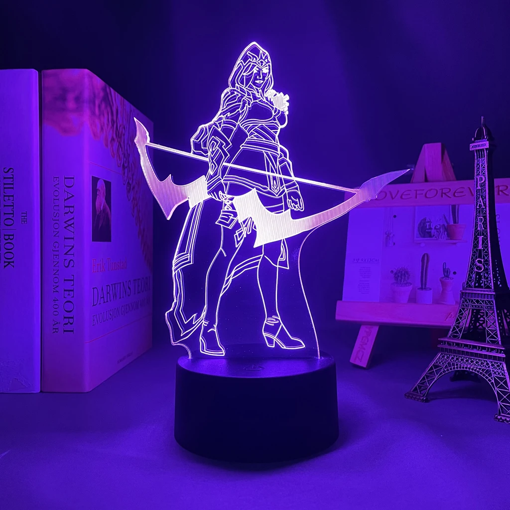 Led-Light-Wild-Rift-Ashe-for-Children-s-Bedroom-Decor-Birthday-Gift ...