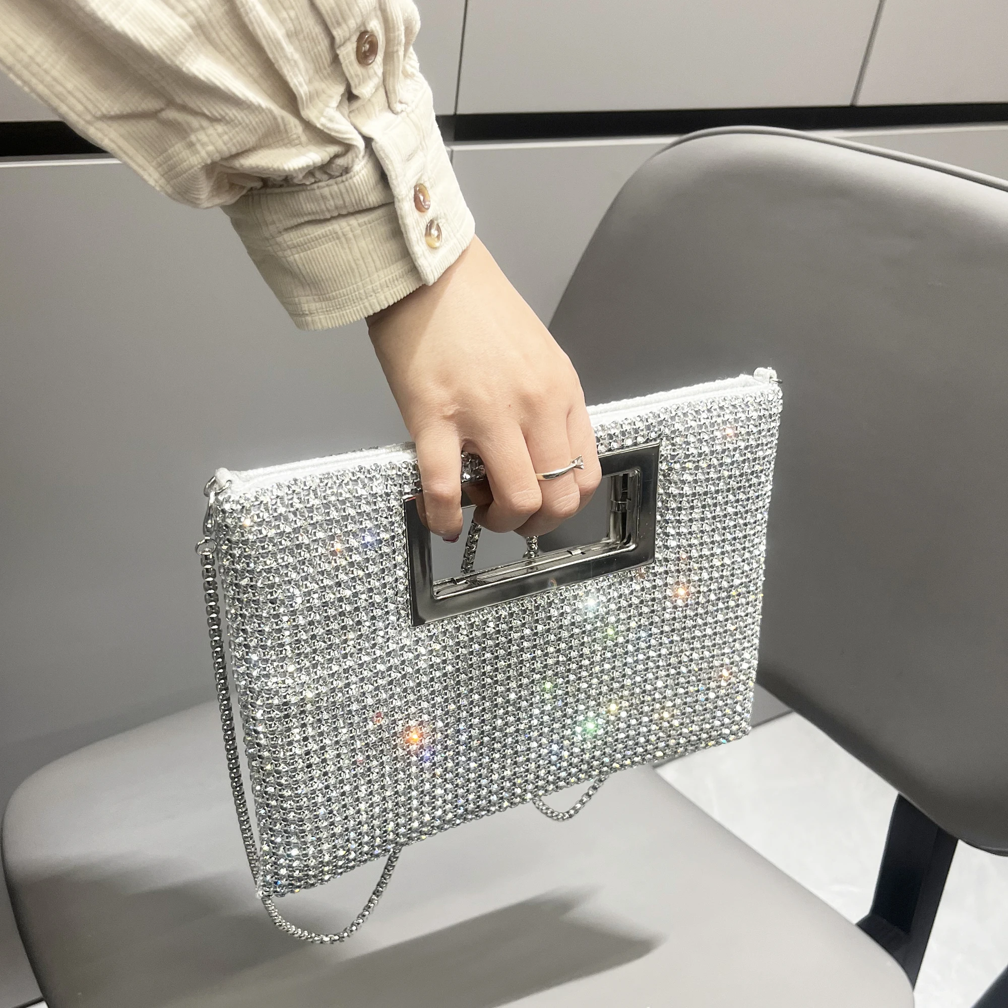 Luxury-Designer-Rhinestones-Clutch-Purse-Bag-for-women-handle-bag ...