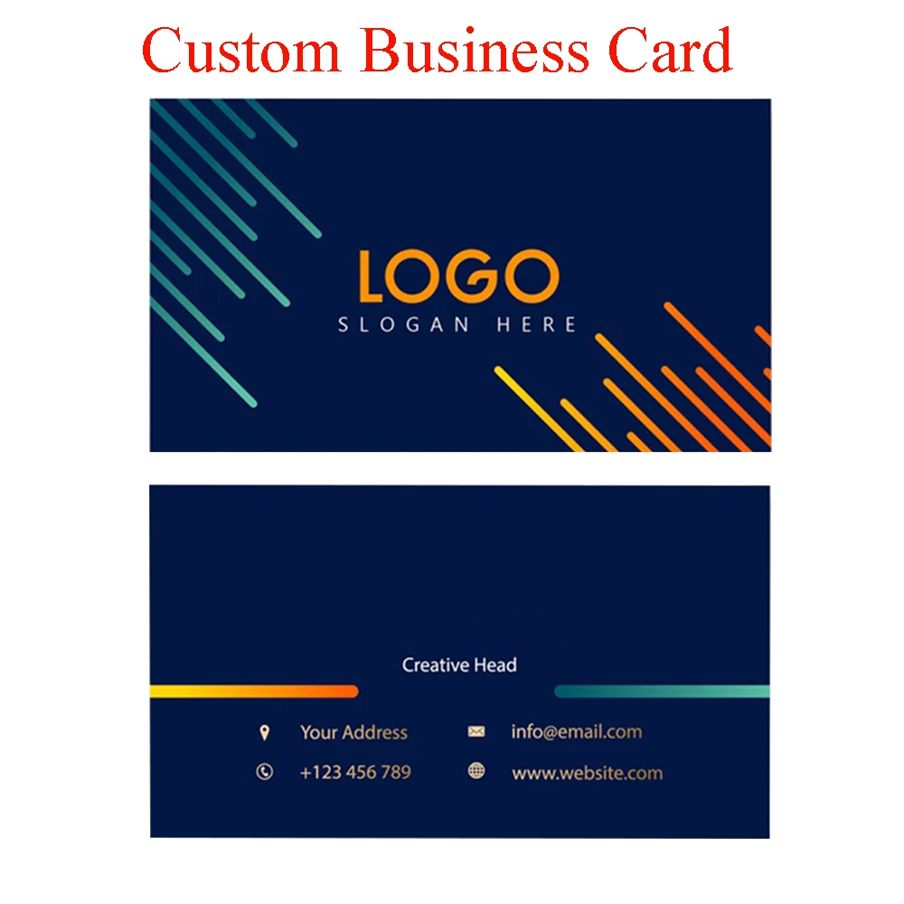 100pcs-Custom-Business-Card-Printiing-Own-Logo-Design-DIY-Membership ...