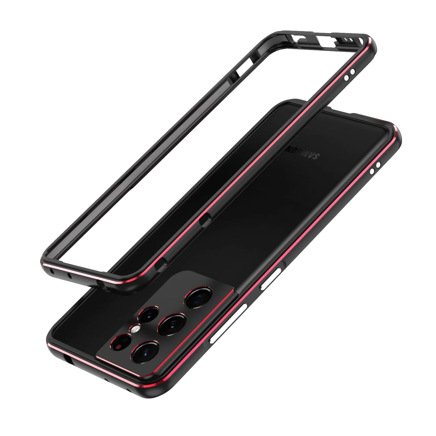 Luxury-Bumper-Case-For-Samsung-Galaxy-S21-Ultra-Aluminum-Metal-Frame ...