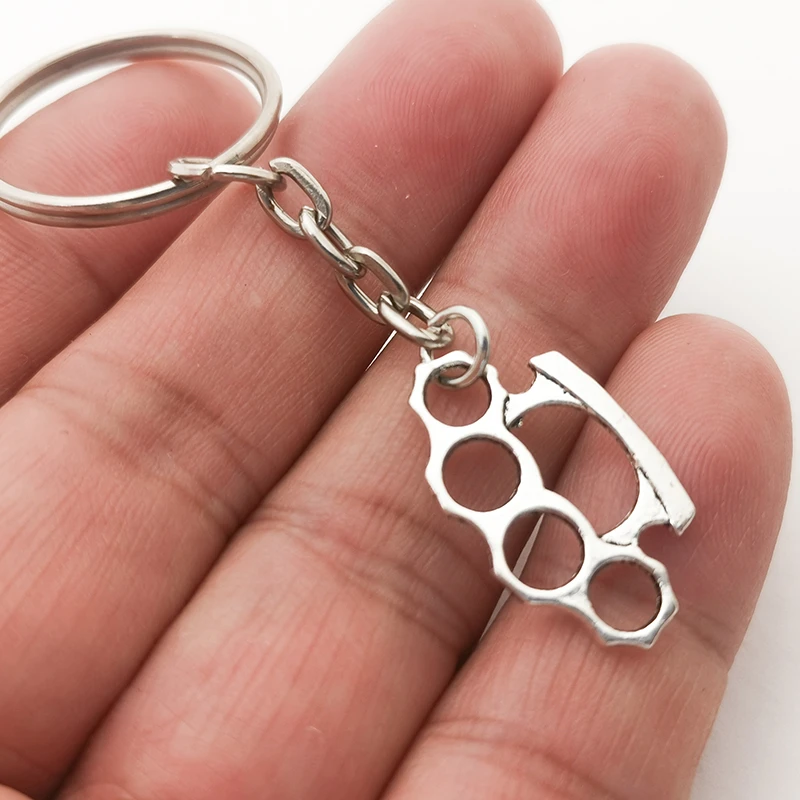 Wholesale Keychains Woman Brass Knuckles Keychain Men Gift Personalized ...