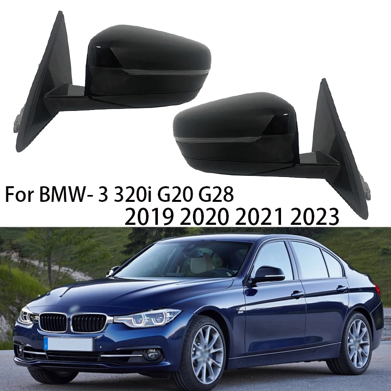 Left and Right Car Side Rearview Mirror Assembly For BMW- 3 320i G20 ...