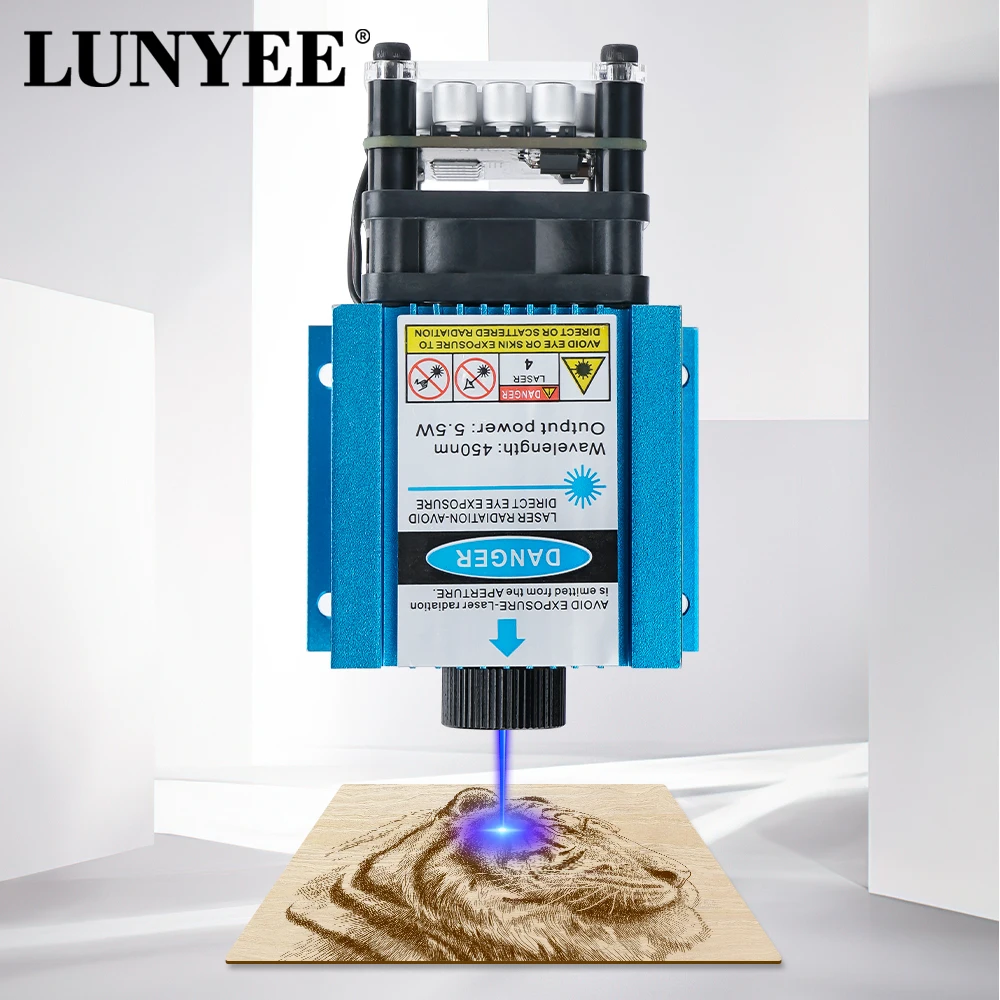 5500mw Adjustable Focus Laser Module 450nm Engraving Laser Head With ...