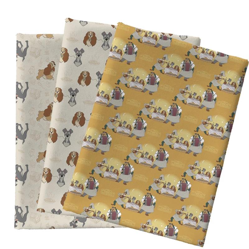 45X145cm-movie-lady-and-the-tramp-character-Print-Polyester-fabric ...