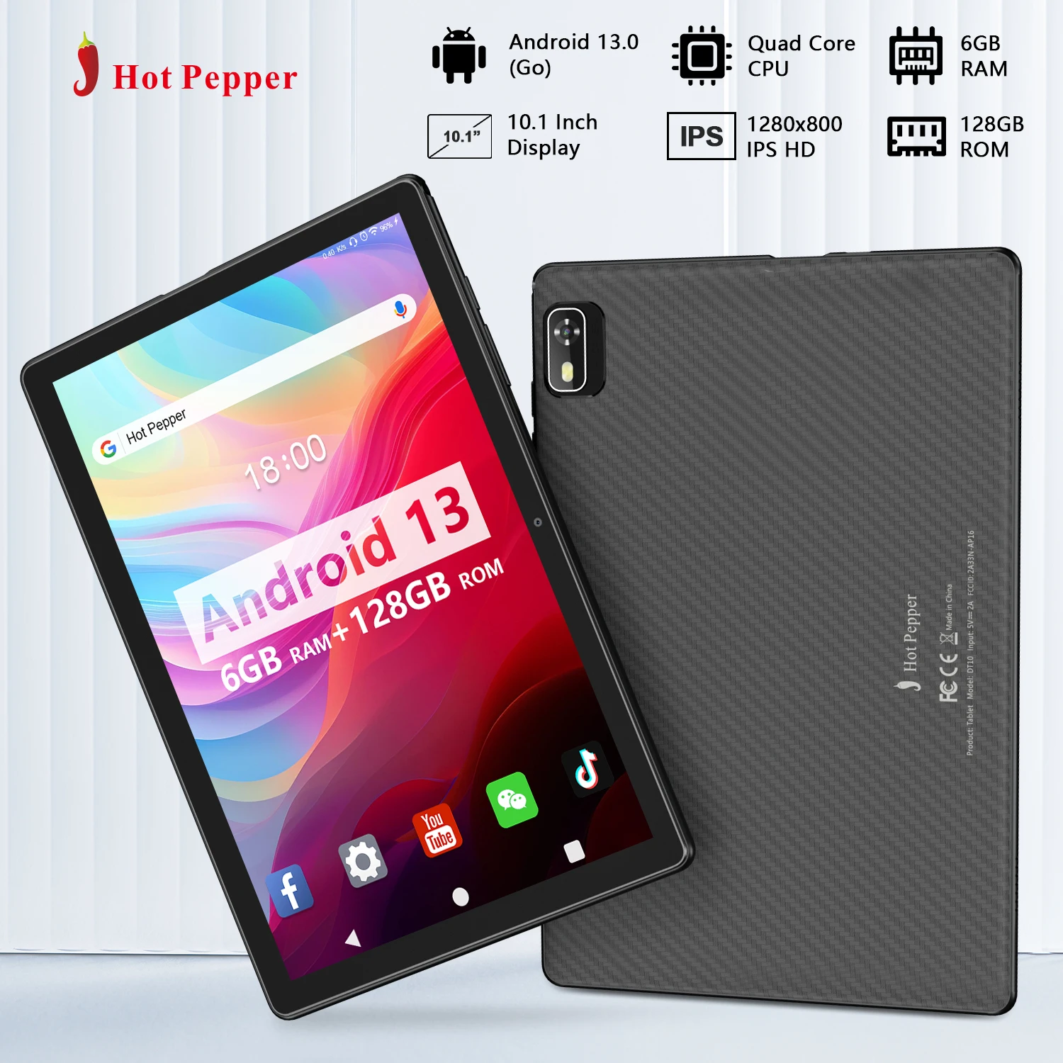 Hot-pimenta-tablet-dt10-10-1-polegadas-6gb-de-ram-128gb-rom-android-13 ...