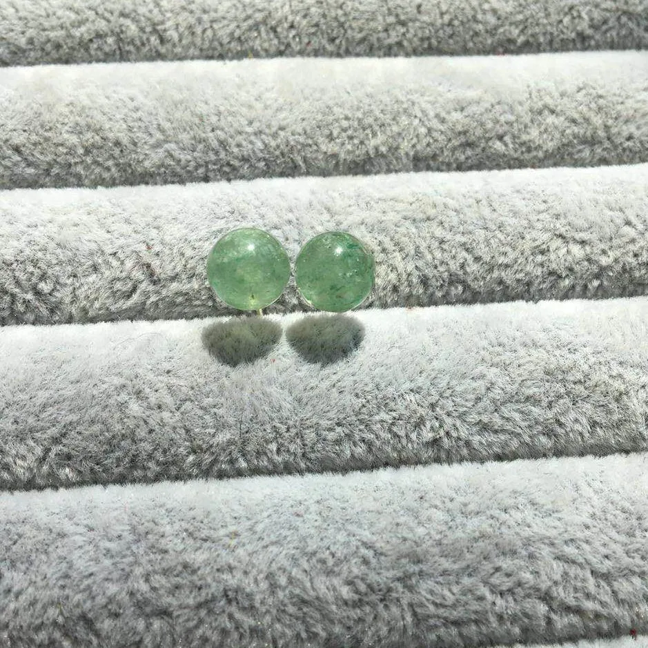5a Genuine Green Strawberry Quartz Eardrop Earring Earbob S925 Sterling ...