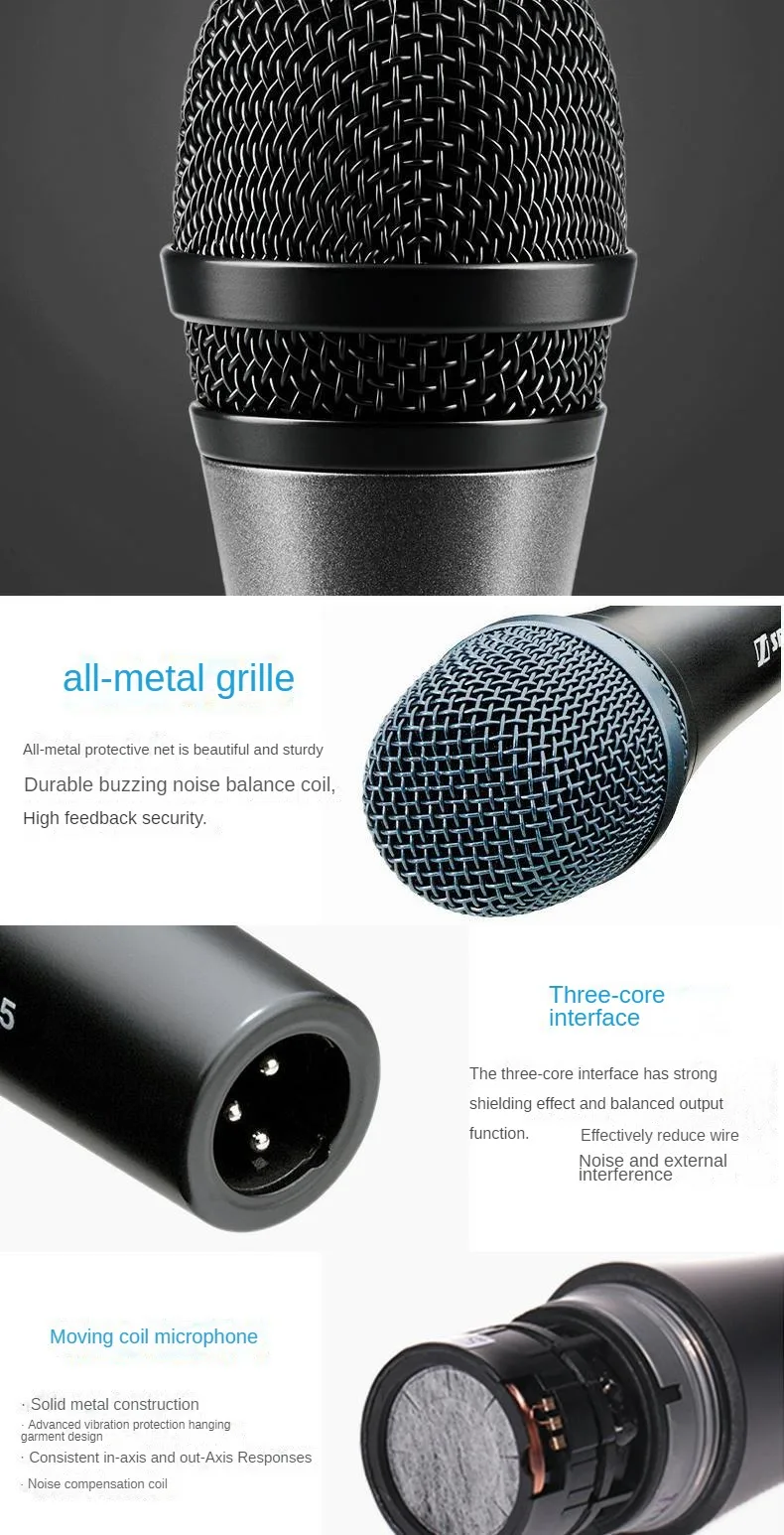 Sennheiser-Microphone de scène filaire E835s,karaoké,mégaphone ...