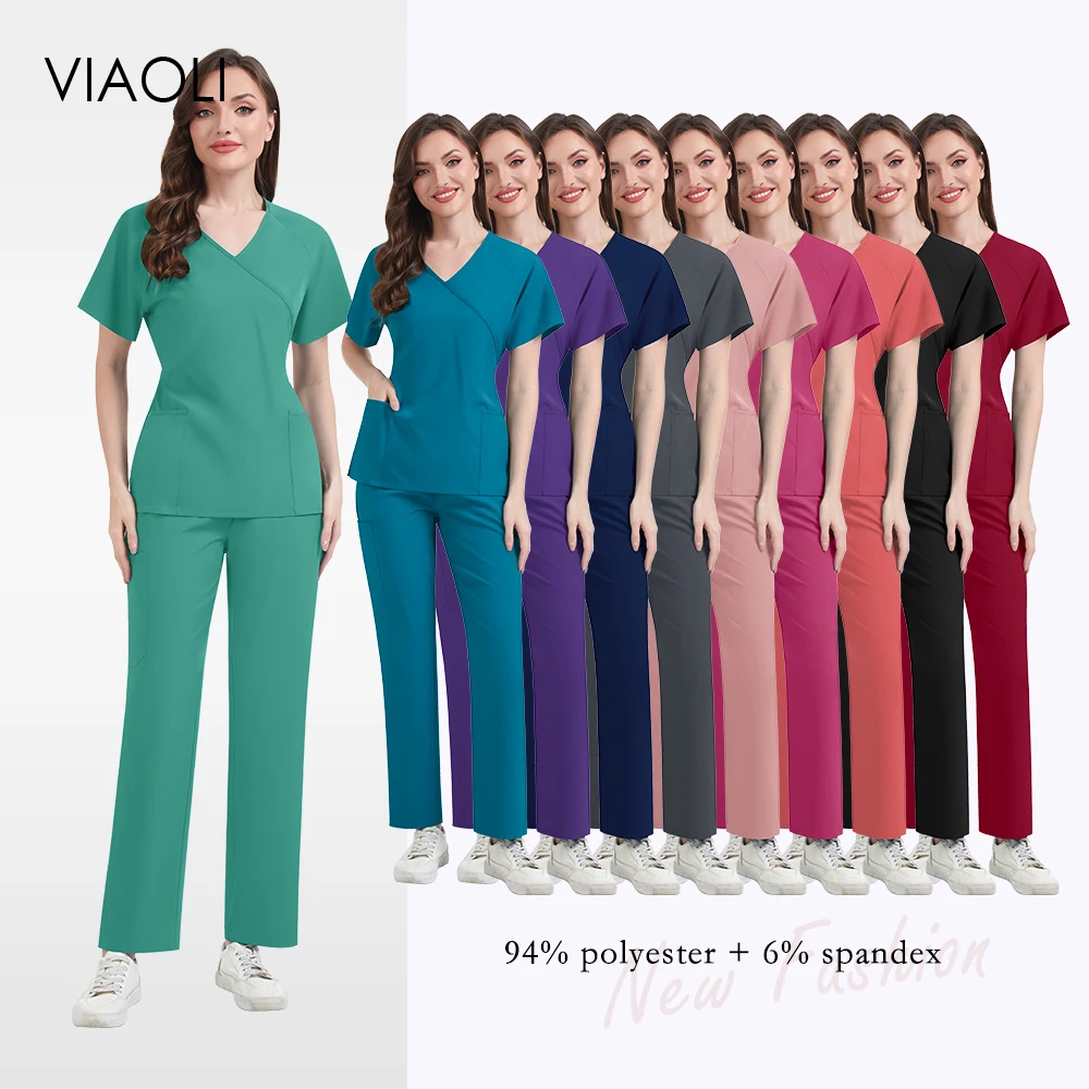 Vêtements d'infirmière de beauté, ensemble de gommage de soins de santé ...