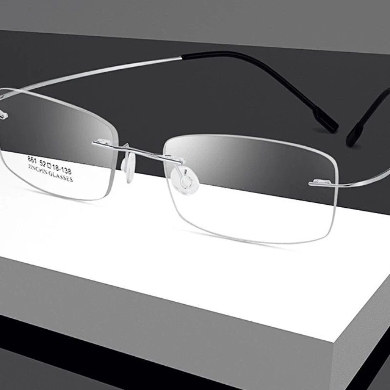 Marcos-de-gafas-sin-montura-de-aleaci-n-de-titanio-para-hombre-y-mujer ...